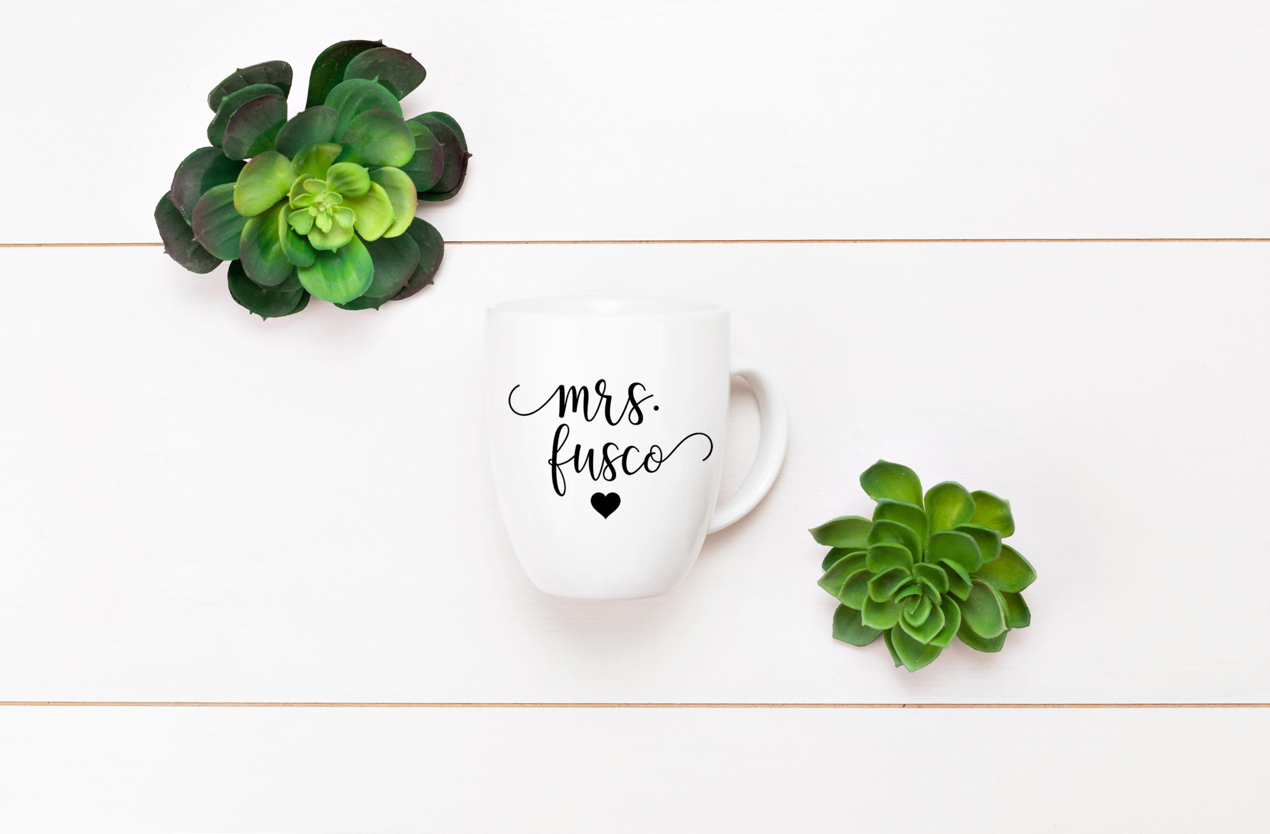 Personalized Mrs Mug With Heart | Smitten Co. | Miami Bridal ...